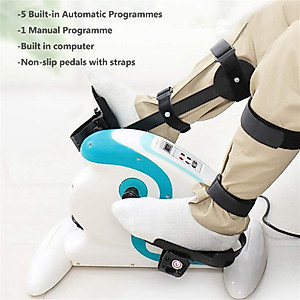 Fitness Motorized Pedal Exercise Bike with Leg Protector, Electric Pedal Exerciser, Electronic Physical Therapy Rehab Bike Trainer for The Elderly and Seniors