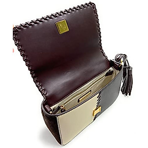 Tory Burch Thea Patchwork Web Flap Crossbody Women's Bag (Multi)