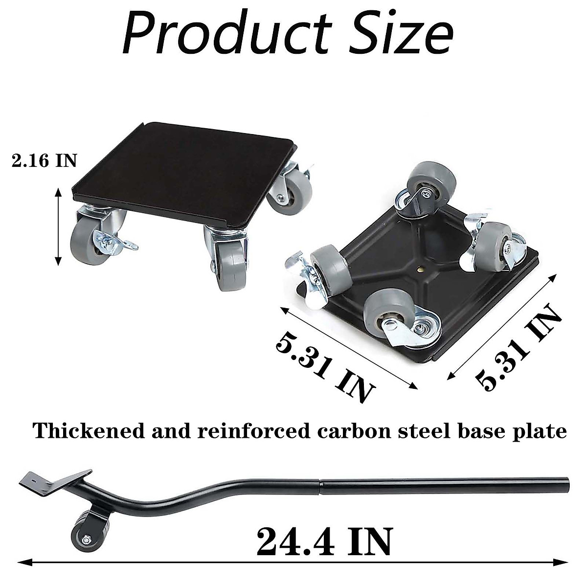 Furniture Movers with Wheels, Heavy Duty Furniture Lifter Tool Set,Furniture Moving Sliders 1320 LBs Load Capacity,for Moving Sofa, Cabinet, Refrigerator (Black)