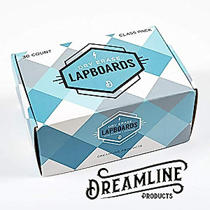 Dry Erase Boards [30pc Double Sided] Lapboards with ClearWipe Coating! Small White Boards - 9" x 12" Mini White Boards for Students, Classroom Teacher Supplies