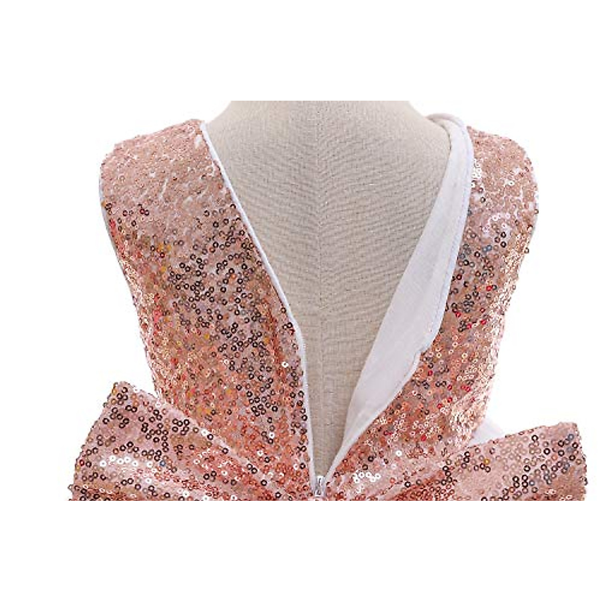 LZH Flower Girl Dress Baby Toddlers Sequin Dress Tutu Kids Party Dress Bridesmaid Wedding Gown