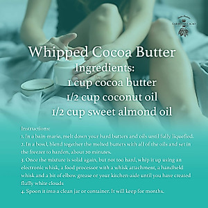 Cocoa Butter 1 lb. - Raw Unrefined Cacao for DIY Skin Creams, Stretch Mark Lotion, Lip Balm, Face & More - Manteca de Cacao Sticks