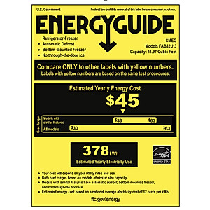 Smeg FAB32 50's Retro Style Aesthetic Bottom Freezer Refrigerator with 12.75 Cu Total Capacity Multiflow Cooling System Adjustable Glass Shelves 24-Inches Orange Right Hand Hinge