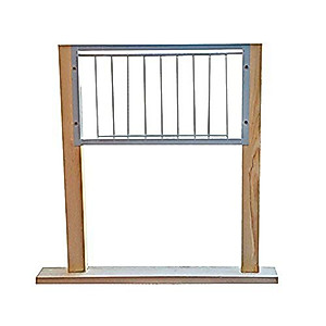 POPETPOP Bird Door Iron Bars 20pcs Active Bird Cage Door Iron Bars Entrance Wire Trap Door Curtain Metal Removable Rod (Silver)