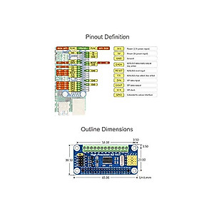 Waveshare High-Precision AD HAT, Compatible with Raspberry Pi 5/4B/3B/Zero/Zero W/Zero 2W/Pico/Pico W/Pico WH and Jetson Nano, ADS1263 10-ch 32-bit ADC