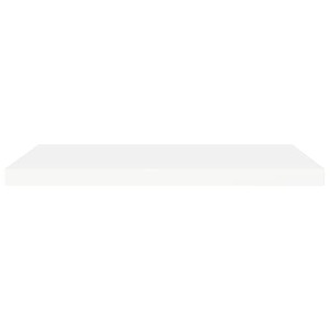 Floating Wall Shelves 4 pcs,Wall Shelf for Bedroom,Display Shelf,Bookshelf,Bathroom Shelves,Invisible Mounting System,for Bedroom/Living Room/Kitchen/Office/Bathroom,White MDF