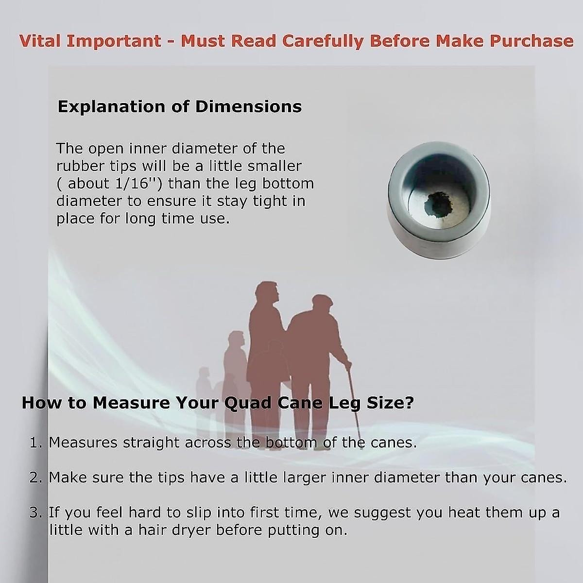 Walker Rubber Tips Replacement 1 Inch Heavy Duty Steel-Reinforced Rubber Tips for Walkers Commodes Shower Chairs Walking Canes, Essential Walker Feet Accessories for Seniors