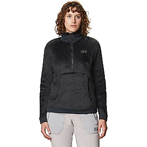 Mountain Hardwear Women's Polartec High Loft Pullover, Dark Storm, Small