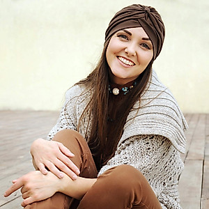 SATINIOR 16 Pieces Stretch Turbans Polyester Turbantes para La Cabeza De Mujer Head Turbans Head Turbans Turbines for Women, 16 Colors(Chic Color)