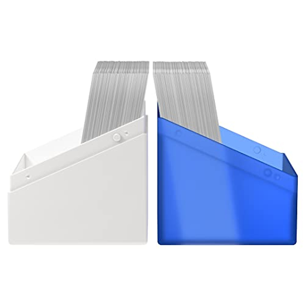 Ultimate Guard Boulder Synergy 100+, Deck Case for 100 Double-Sleeved TCG Cards, White/Blue, Secure & Durable Storage for Trading Card Games