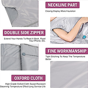 Vanell Far Infrared Sauna Detox Blanket - 2-Zone Spa Sauna Blanket, Overall Wrap Heating, FIR Technology, Zipper Type - Digital Body Heat Blanket