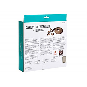 Prince Lionheart Table Edge Guard with 4 Corners, Grey/Beige