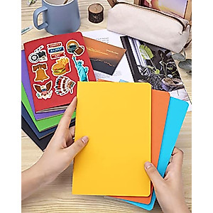 Gwybkq A5 Lined Notebooks Bulk Journals for Kids Writing 16 Packs(5.5x8.3) College Ruled,Colored Notebooks for College Students Teen School Office Supplies Note Taking