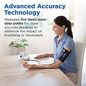 OMRON Silver Blood Pressure Monitor, Upper Arm Cuff, Digital Bluetooth Blood Pressure Machine, Stores Up To 80 Readings