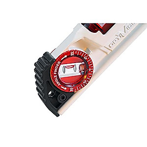 Kapro - 935 Magnetic Cast Red Torpedo Level - Features Optivision, Angle Finder, and V-Groove - For Tilling, Masonry, and Construction - 10 in