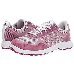 adidas Women's FX4060 Golf Shoe, FTWR White/Power Berry/FTWR White, 6