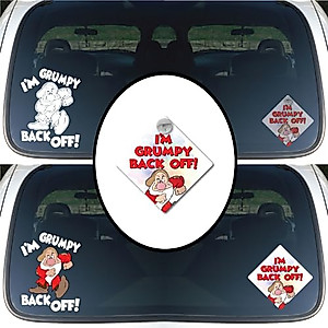 I'm Grumpy Back Off! | Die-cut Printed Vinyl Sticker | Character #GRUD1