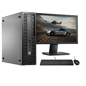 HP 800 G2 SFF Computer PC Intel Core i7 Processor, [ 16GB Ram, 256GB SSD + 1TB HDD ] Wireless WiFi New 27 Inch 4k Gaming Monitor, AMD Radeon RX-550 4GB GDDR5 Graphics, Windows 10 (Renewed)