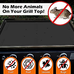 36" Griddle Mat Silicone for Blackstone, Magnetic Protective Top Covers for Blackstone Protector Outdoor-Orange
