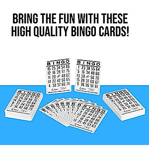 Regal Games - Classic Bingo Cards - 200 Count - 6.125” x 4.17” Cardstock - White