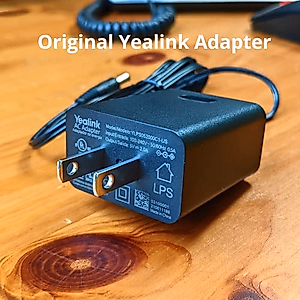 Yealink Power Adapter 5V 2A PS5V2000US - Yealink Power Supply Cord - Yealink Phones - MP56, MP58, T29G, T46S, T46G, T48G, T48S, T52S, T54S, T54W, T56A, T58V, T57W, T58A with GTW Cloth
