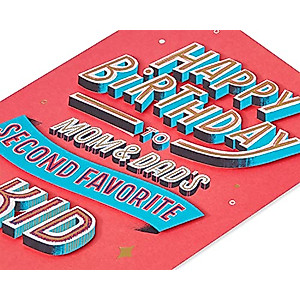 Papyrus Funny Birthday Card for Brother or Sister (From Your Favorite Sibling)