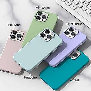 K TOMOTO Compatible with iPhone 14 Pro Max Case for Women, [Drop Protection] [Anti-Fingerprint] [Anti-Scratch] Shockproof Soft-Touch Silicone Phone Case for iPhone 14 Pro Max 6.7", Hot Pink