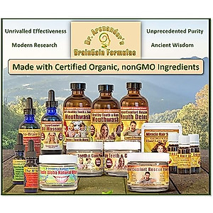 Gum Disease Help, Gum Recession Help -Organic MOUTHWASH -– 100% Pure & Healthy - Organic/nonGMO - Tooth Pain, Sensitivity, Bad Breath, Plaque, Lichen planus.