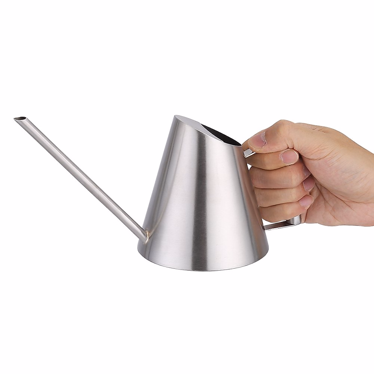 900ml Stainless Steel Long Mouth Watering Can Flower Bonsai Watering Garden Planting Indoor and Outdoor Garden Yard