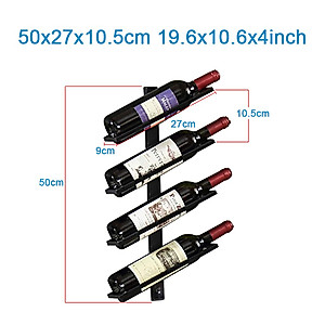 LAXF-Shelf Wall Mount Wine Bottle Storage Rack, Wall Mounted Wine Rack,Cork Storage Store Red, White, Champagne, Home & Kitchen Décor Storage Rack Display