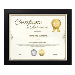 SESEAT 8.5 x 11 Picture Frame Tabletop or Wall Hanging Photo Frame, Black, 1 Pack