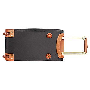 Steve Madden Designer Carry On Luggage Collection - Lightweight 20 Inch Duffel Bag- Weekender Overnight Business Travel Suitcase with 2- Rolling Spinner Wheels (Global Black)