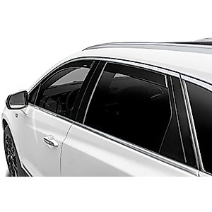 Auto Ventshade [AVS] Low Profile Ventvisor / Rain Guards | Smoke Color, 4 pc | 894004 | Fits 2007 - 2013 Cadillac Escalade EXT, 2007 - 2014 Cadillac Escalade ESV