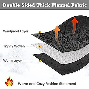 Waitu Wearable Blanket Sweatshirt Gifts for Women and Men, Super Warm and Cozy Giant Blanket Hoodie, Thick Flannel Blanket with Sleeves and Giant Pocket - Dark Gray