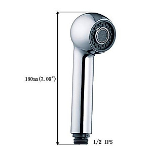 Brushed Nickel Kitchen Sink Faucet Head 2-Function Pull-out Spray Head for Bathroom Kitchen Faucet Replacement Part G1/2 Connections (Style 6)