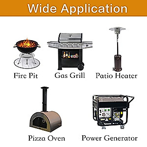 CSST Corrugated Stainless Steel Tubing 37 Ft 3/4" Flexible Natural Gas Line Pipe Propane Conversion Kit Grill Hose with Male Adapter Fittings