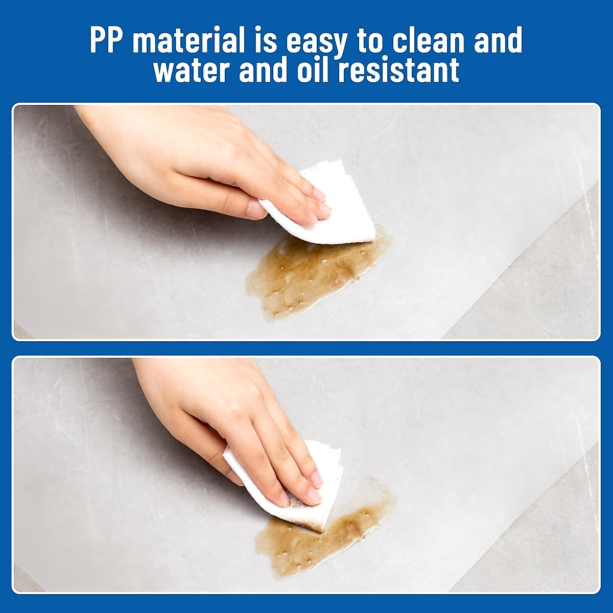 Frienda Set of 10 Wire Shelf Liner 16 x 36 Inch Heavy Duty Shelf Liners Packed Flat for Wire Shelving, Waterproof Non Adhesive Plastic Mat for Metal Rack Kitchen Shelves, Shoe Rack