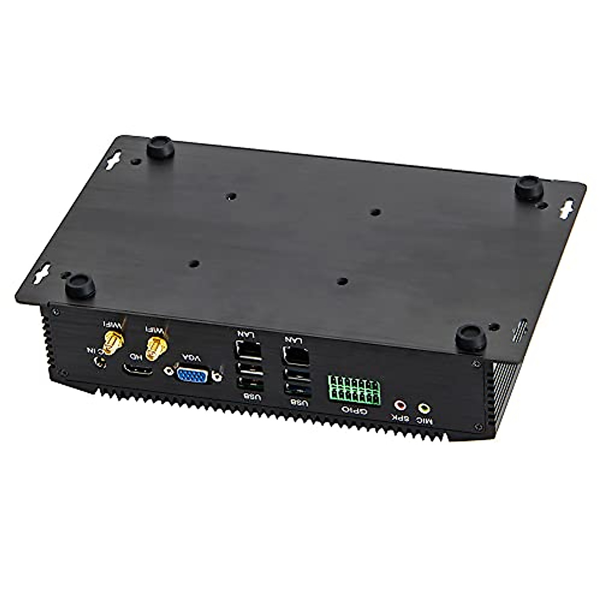 HUNSN Industrial PC, Mini Computer, Windows 11 / Linux Ubuntu, 4G, WOL, Watchdog Supported, I5 4200U 4250U 4258U 4278U, IM05, 2 x LAN, GPIO, 6 x COM RS232 422 485, 8G RAM, 64G SSD