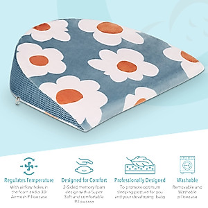 TinyYears Pregnancy Wedge Pillows for Sleeping | Breathable Maternity Wedge Pillow | Memory Foam Pregnancy Pillow | Side Sleeper Pregnancy Belly Support Pillow | Provides Support While Side Sleeping
