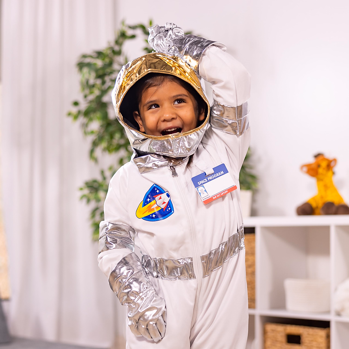 Melissa & Doug Astronaut Costume Role Play Set - Pretend Astronaut Outfit With Realistic Accessories For Kids And Toddlers Ages 3+