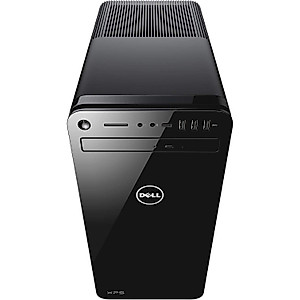 Dell 8930 XPS Tower Desktop Computer, 9th Generation Intel Core i7-9700, NVIDIA GeForce GTX 1050Ti 4GB Graphics, 256GB SSD plus 1TB HDD, 16GB Memory, Windows 10 Home, DVD-RW, Black