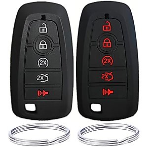 Silicone Key Fob Cover for 2018-2021 Ford Bronco Mustang Fusion Raptor F250 F350 F450 F550 Edge Explorer Expedition M3N-A2C93142600