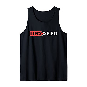 LIFO > FIFO Accountant Controller CPA Bookkeeper Funny Cute Tank Top