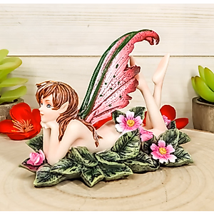 Ebros Amy Brown Whimsical Primrose Spring Flower Garden Fairy Figurine FAE Magic Statue Fantasy Collectible 4.75" Long