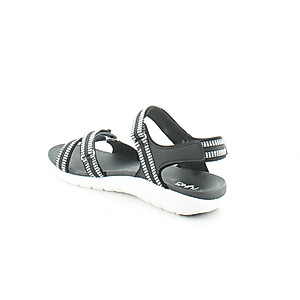 Ryka Savannah II White Wide Sandal Black in Size 11