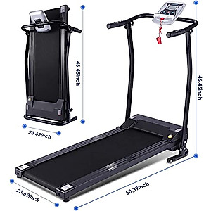 ANCHEER Treadmill Folding Treadmill for Home Electric Running Machine Installation-Free Walking Jogging Foldable Fitness Exercise Machine for Office & Gym Workout with 5” LED Display