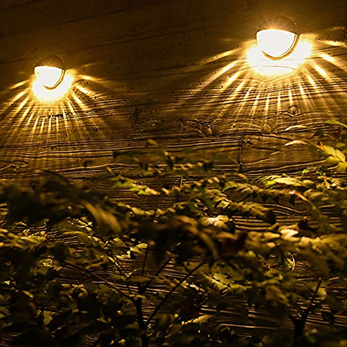 QQWJSH Solar Wall Light 4pcs LED Outdoor Waterproof Home Garden Wall Light Decoration Night Light Wall Washer Garden Light