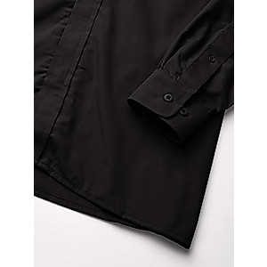 TRU-SPEC 24-7 1051028 Men's Ultralight Long Sleeve Uniform Shirt, Polyester Cotton Rip-Stop, 3X-Large Long, Black