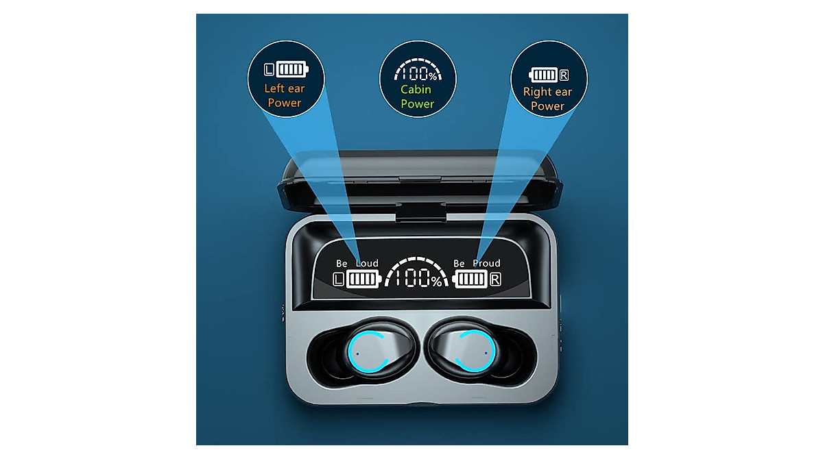 Fenpos Bluetooth 5.1 Wireless Earbuds - Hi-Fi Sound & Deep Bass