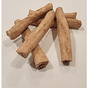 American Made Treat Co - Dog Treats, Peanut Butter Flavor Beef Rawhide Chip Rolls, Puppies to Seniors, Dental Dog Bone Alternative - 5” Rolls - 20 Pack